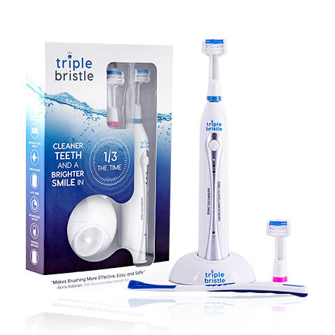 3-Sided Sonic Electric Toothbrushes | Triple Bristle