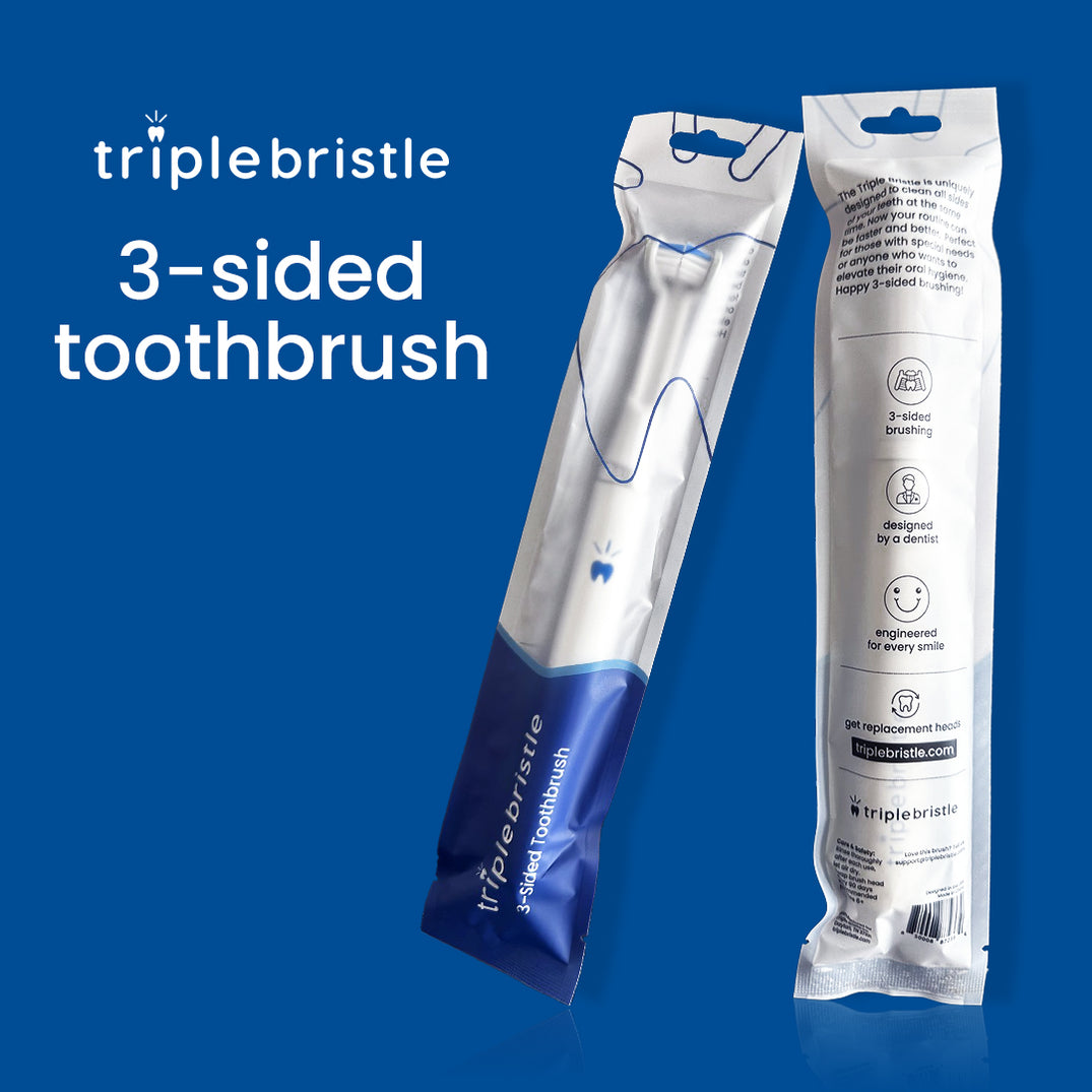 Triple Bristle 3-sided Manual Toothbrush | Triple Bristle