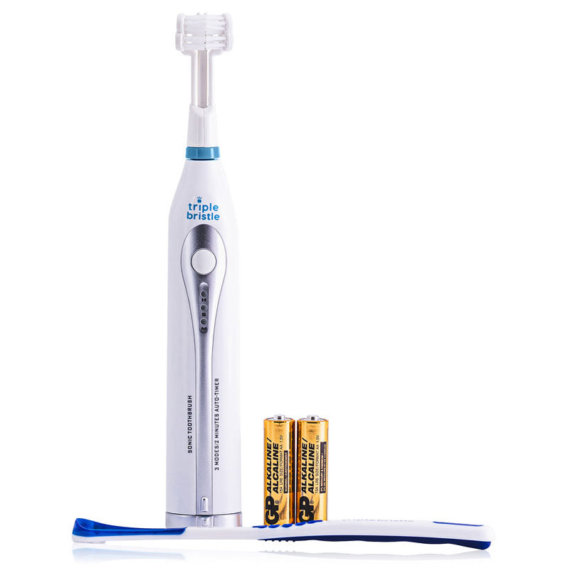 Triple Bristle | Dentist-Designed | 3-Sided Sonic Electric Toothbrush