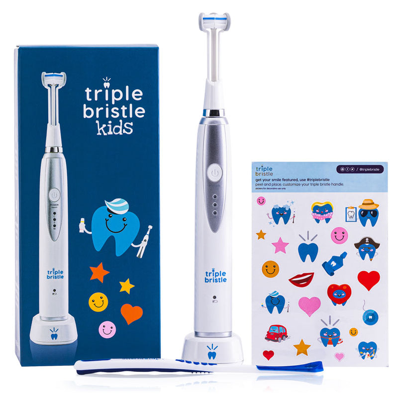 Triple Bristle | Dentist-Designed | 3-Sided Sonic Electric Toothbrush