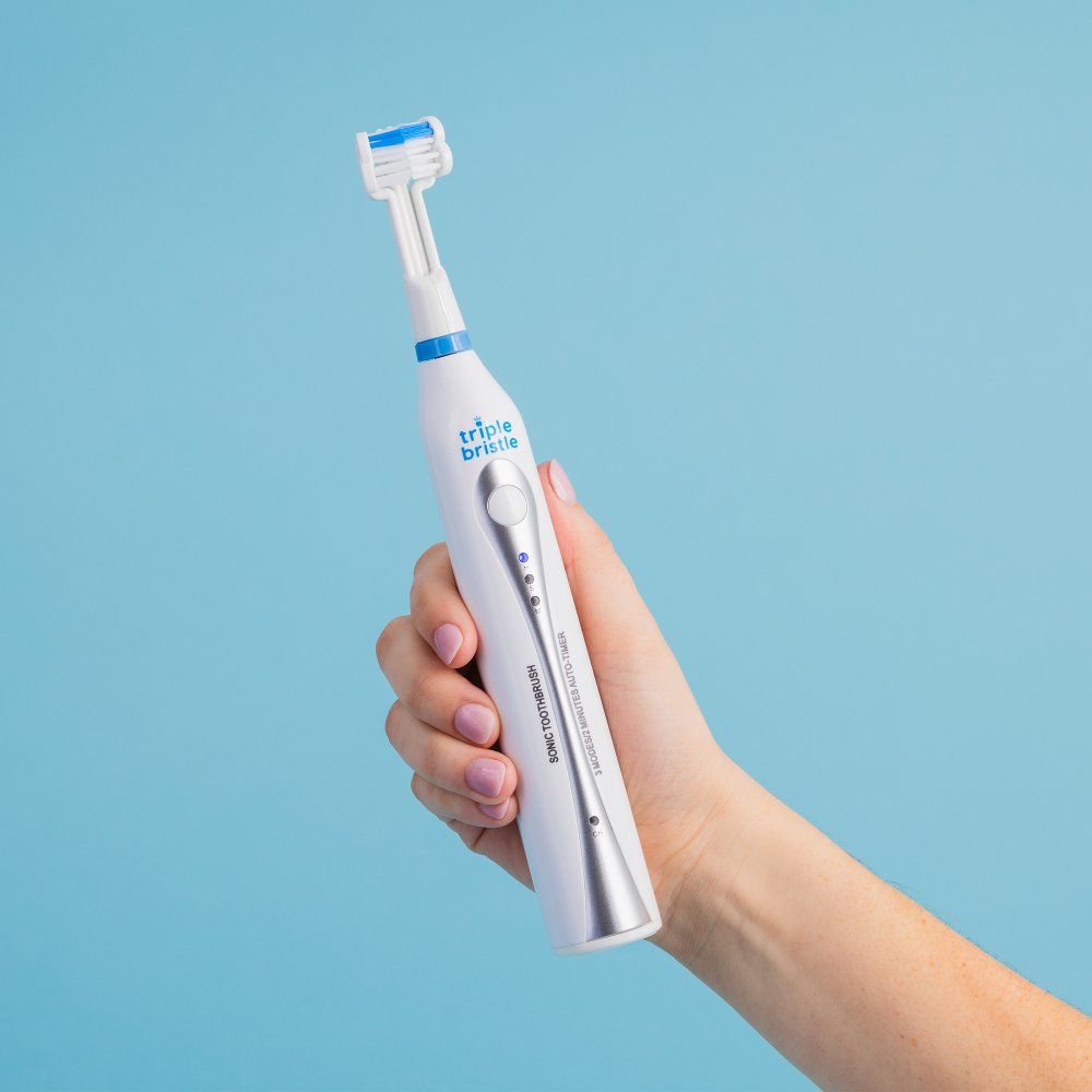 Triple Bristle Original 3-sided Sonic Electric Toothbrush | Triple Bristle